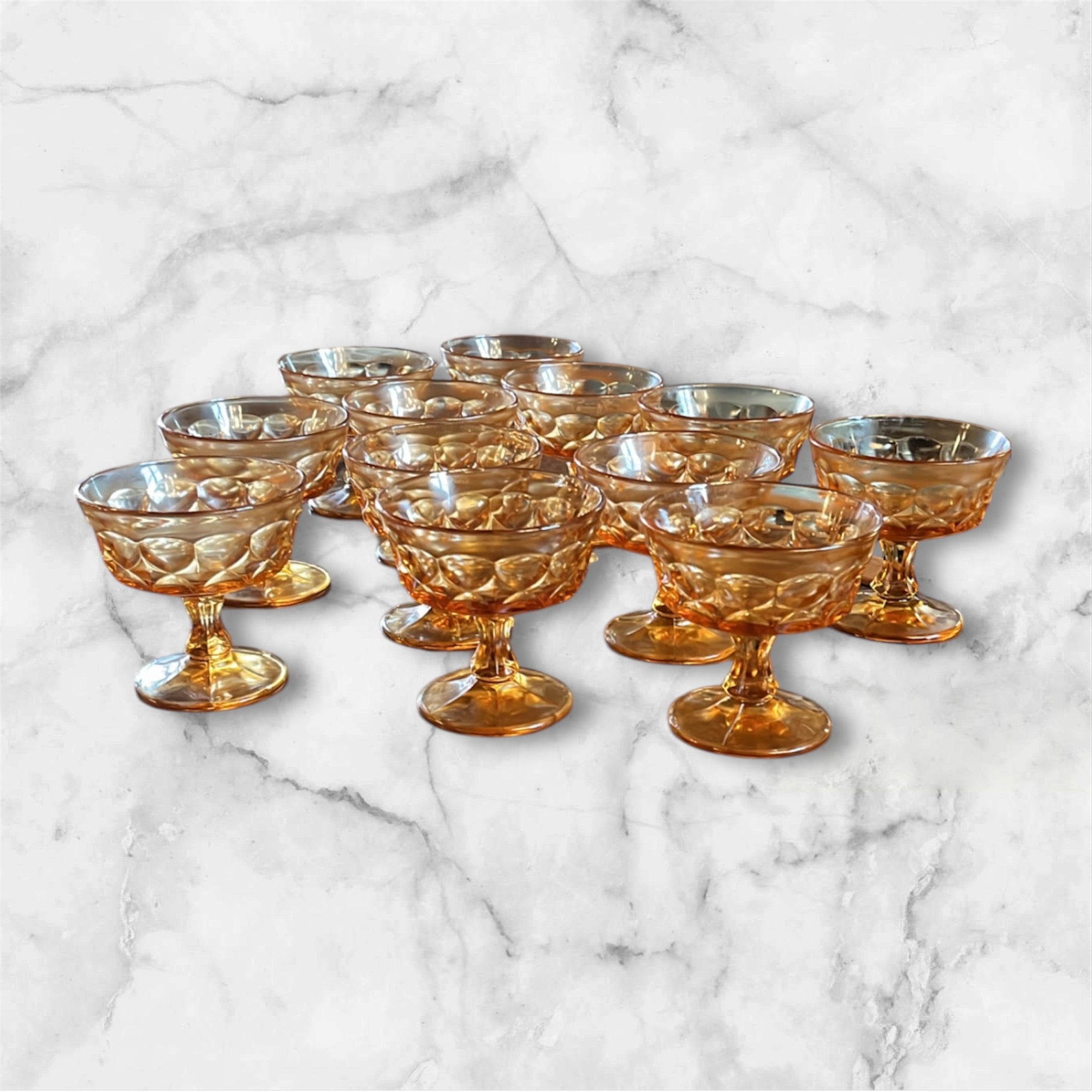 Vintage Amber Dessert Cups – attic+earth Home